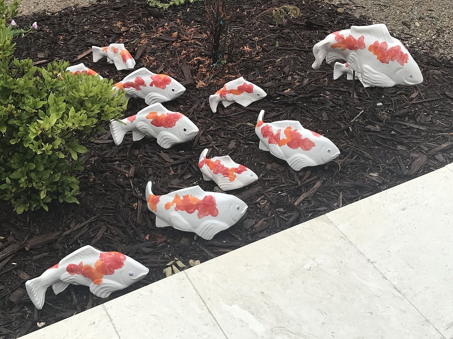 Ceramic Garden Trout | Fish Art | Fish in the Garden