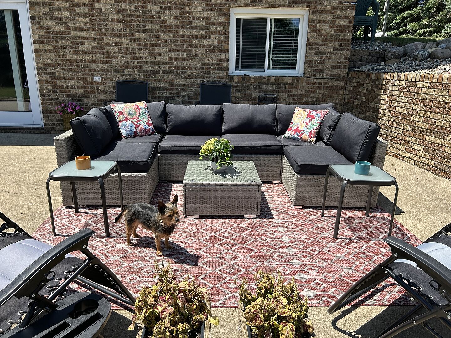 Modular Wicker Conversation Set 7 Piece Best Choice Products