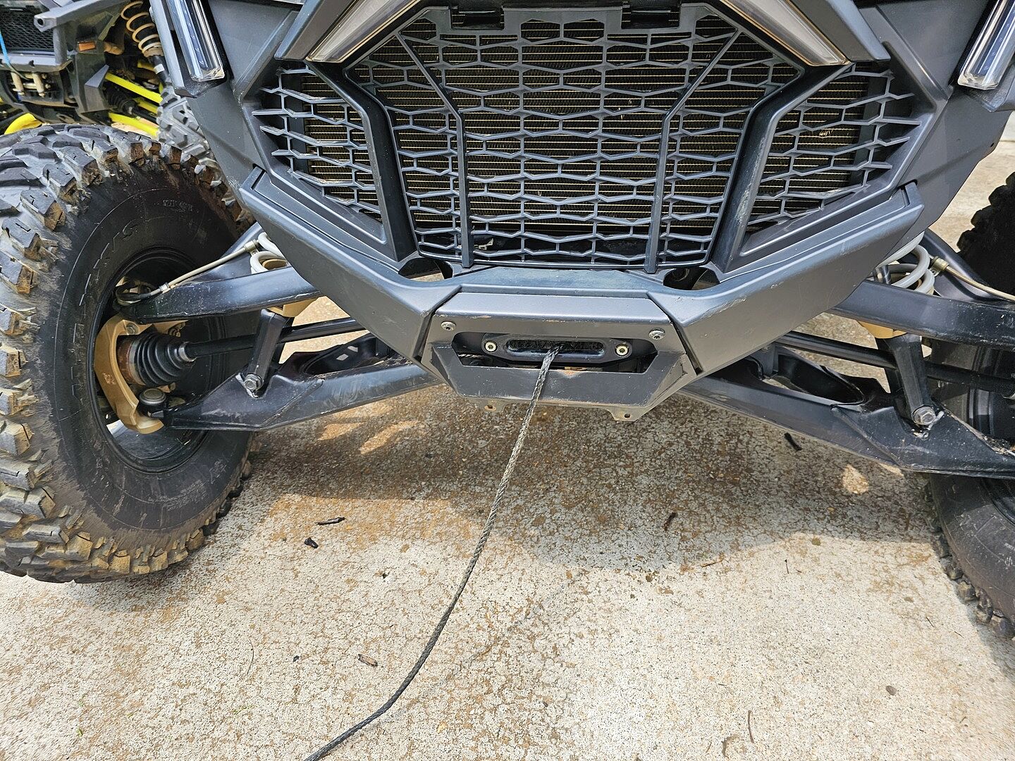 Polaris RZR Turbo R Winch Mounting Plate | SuperATV