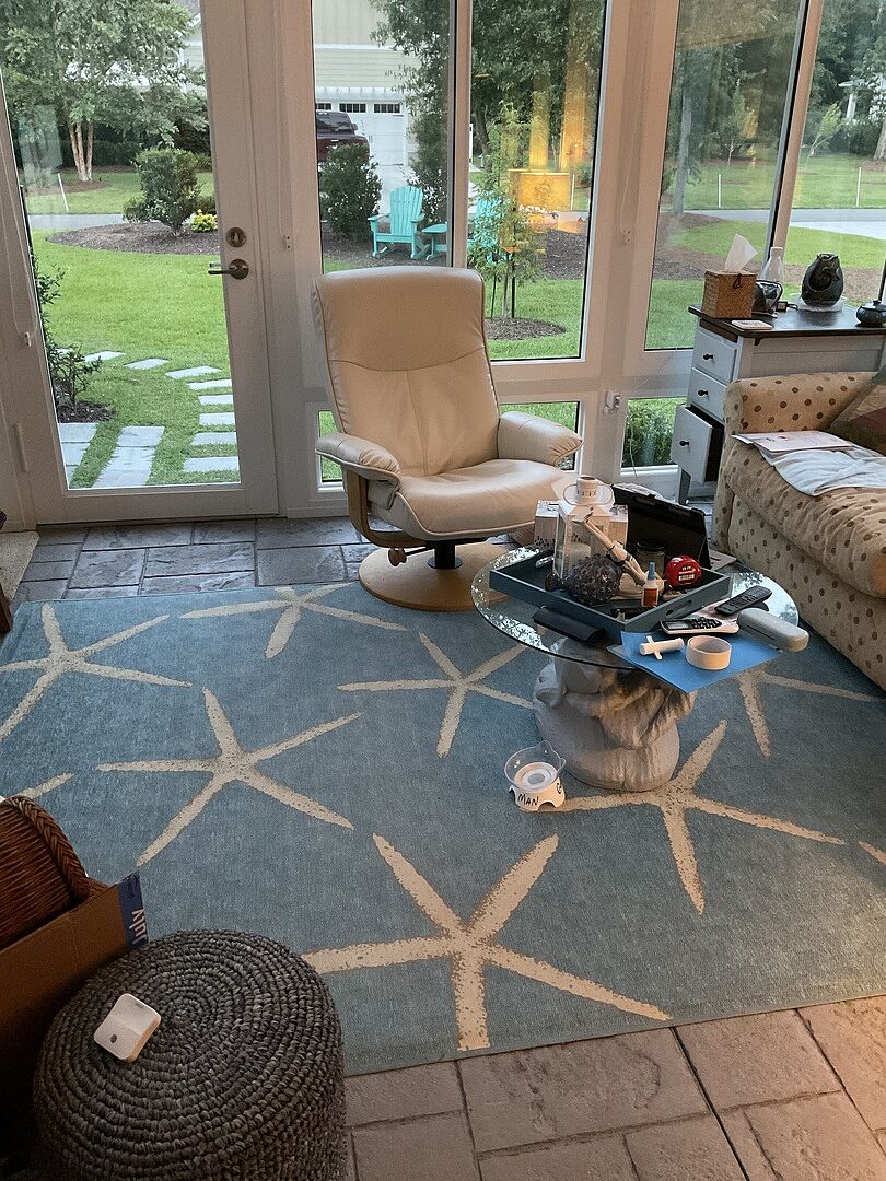 Starfish Pale Blue Rug