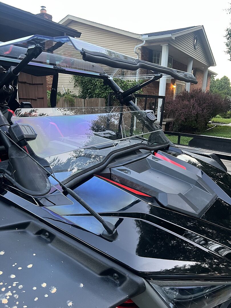 Polaris RZR Turbo R MaxDrive Power Flip Windshield | SuperATV