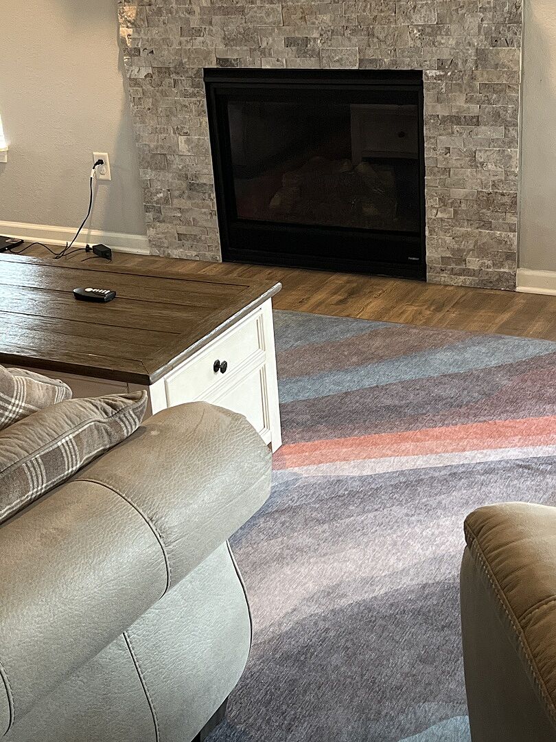 Watercolor Waves Sandstone Rug