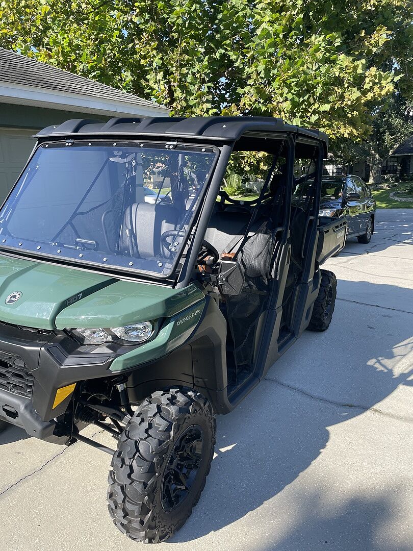 Can-Am Defender Scratch Resistant Flip Windshield | SuperATV