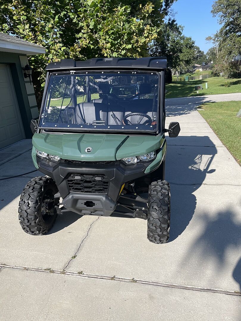 Can-Am Defender Scratch Resistant Flip Windshield | SuperATV