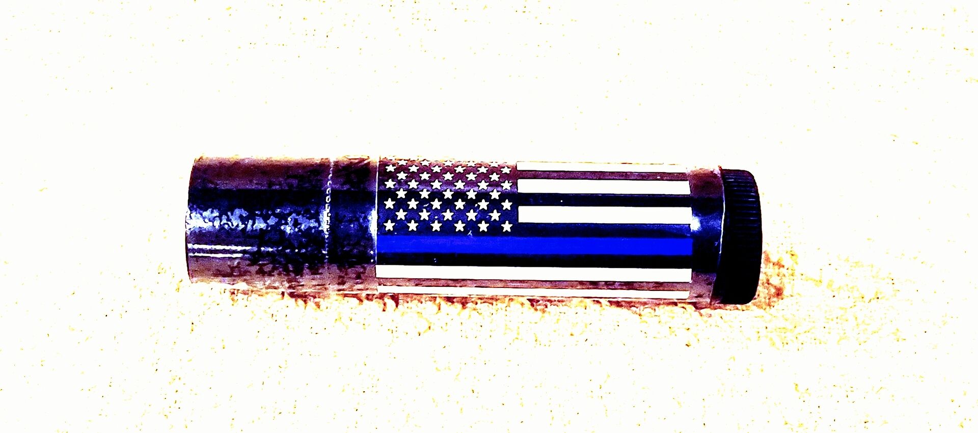 50 Pack Thin Blue Line American Flag Sticker - 1 x 1.5 Inches - Thin ...