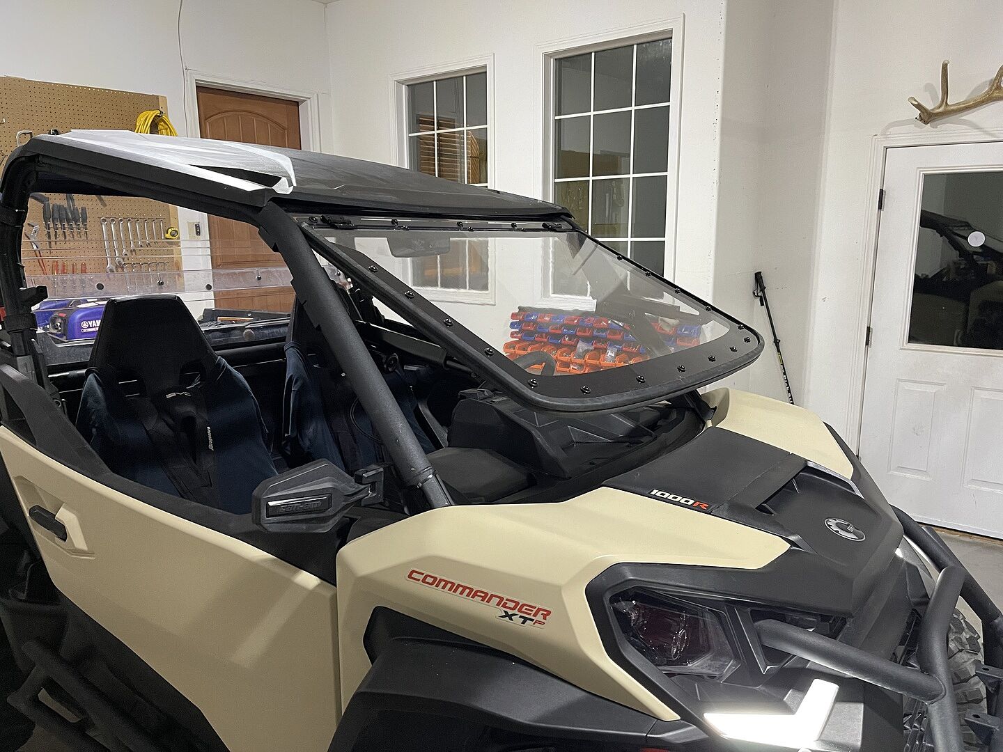 Can-Am Commander MaxDrive Power Flip Windshield | SuperATV