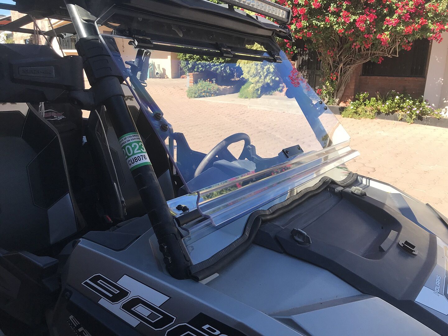 Polaris RZR 900 Scratch Resistant Flip Windshield | SuperATV