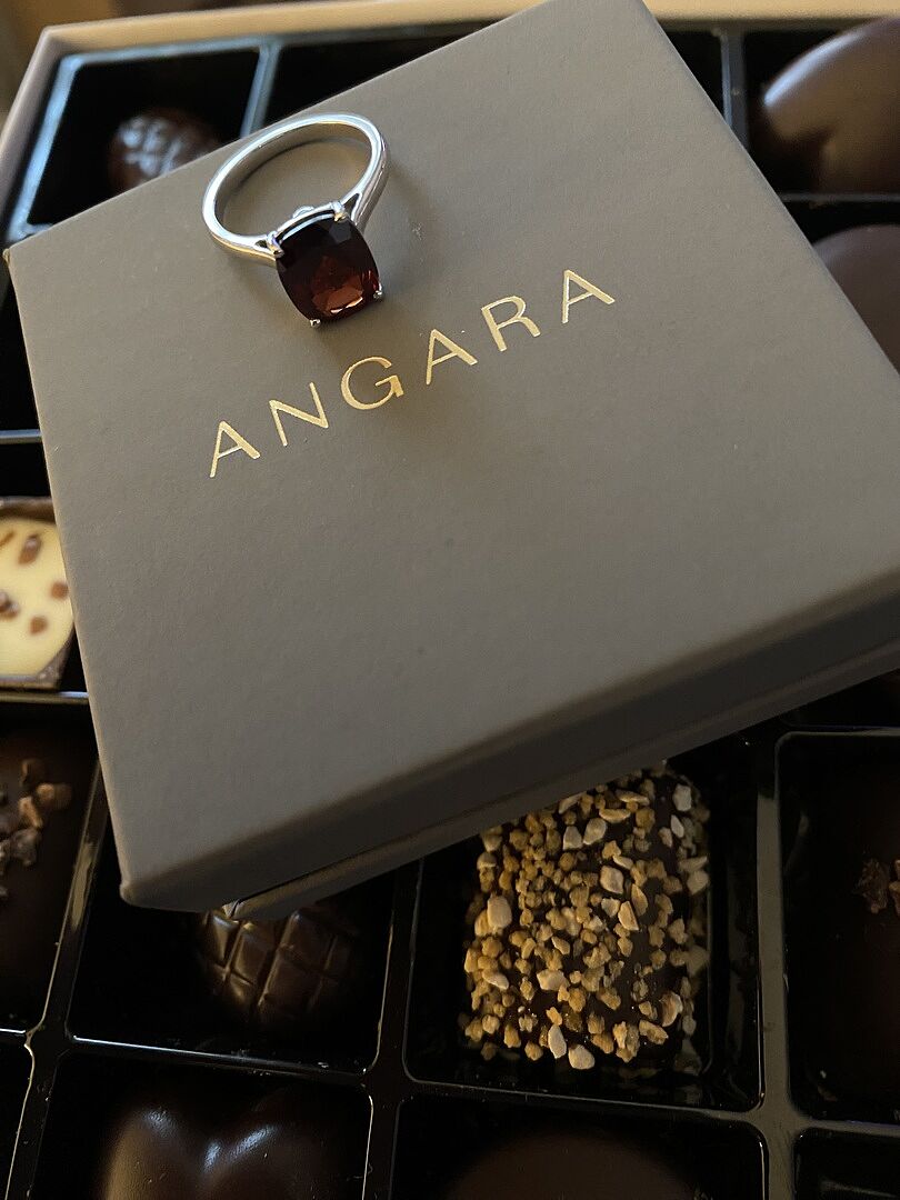 Buy Garnet Solitaire Rings in Australia | Angara