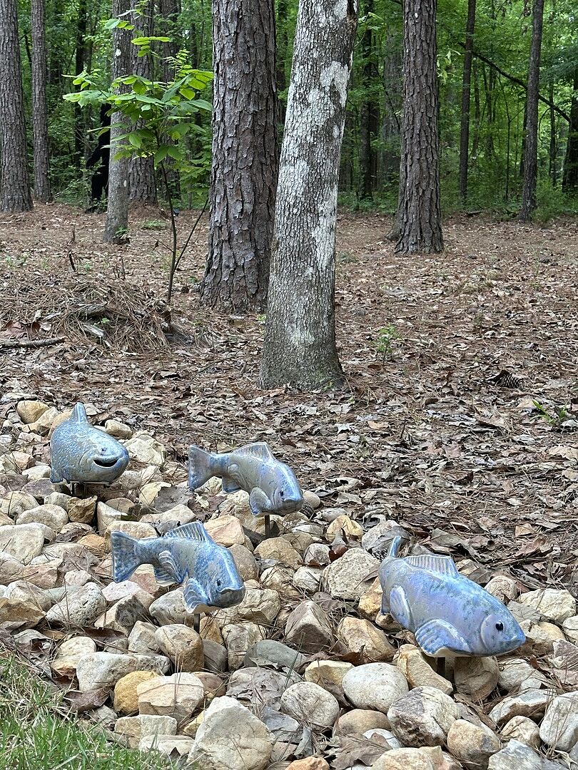 Ceramic Garden Trout | Fish Art | Fish in the Garden