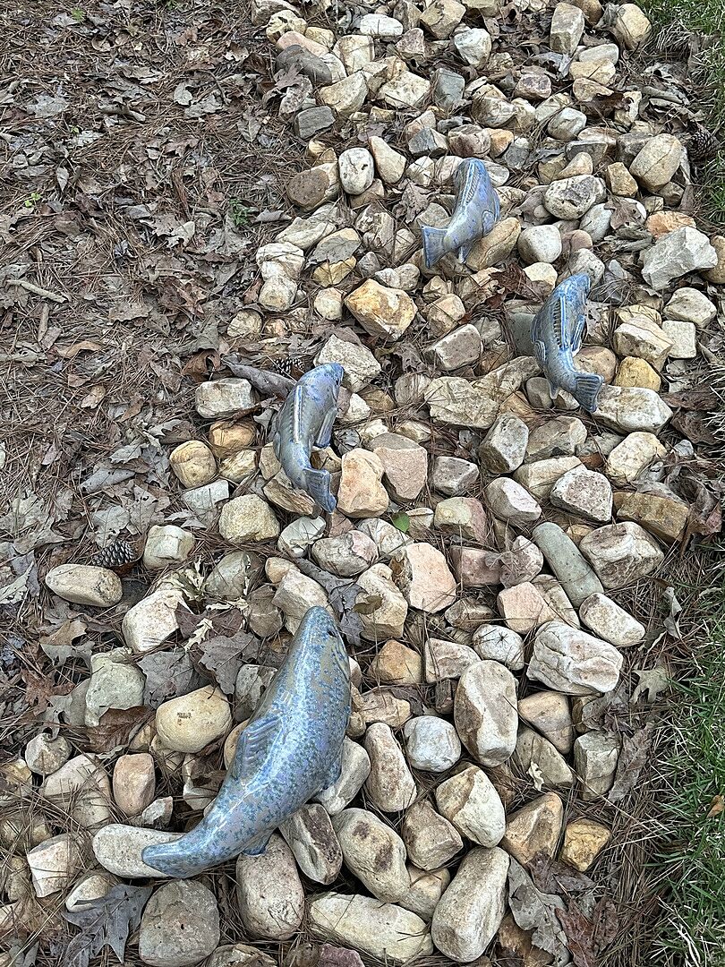 Ceramic Garden Trout | Fish Art | Fish in the Garden