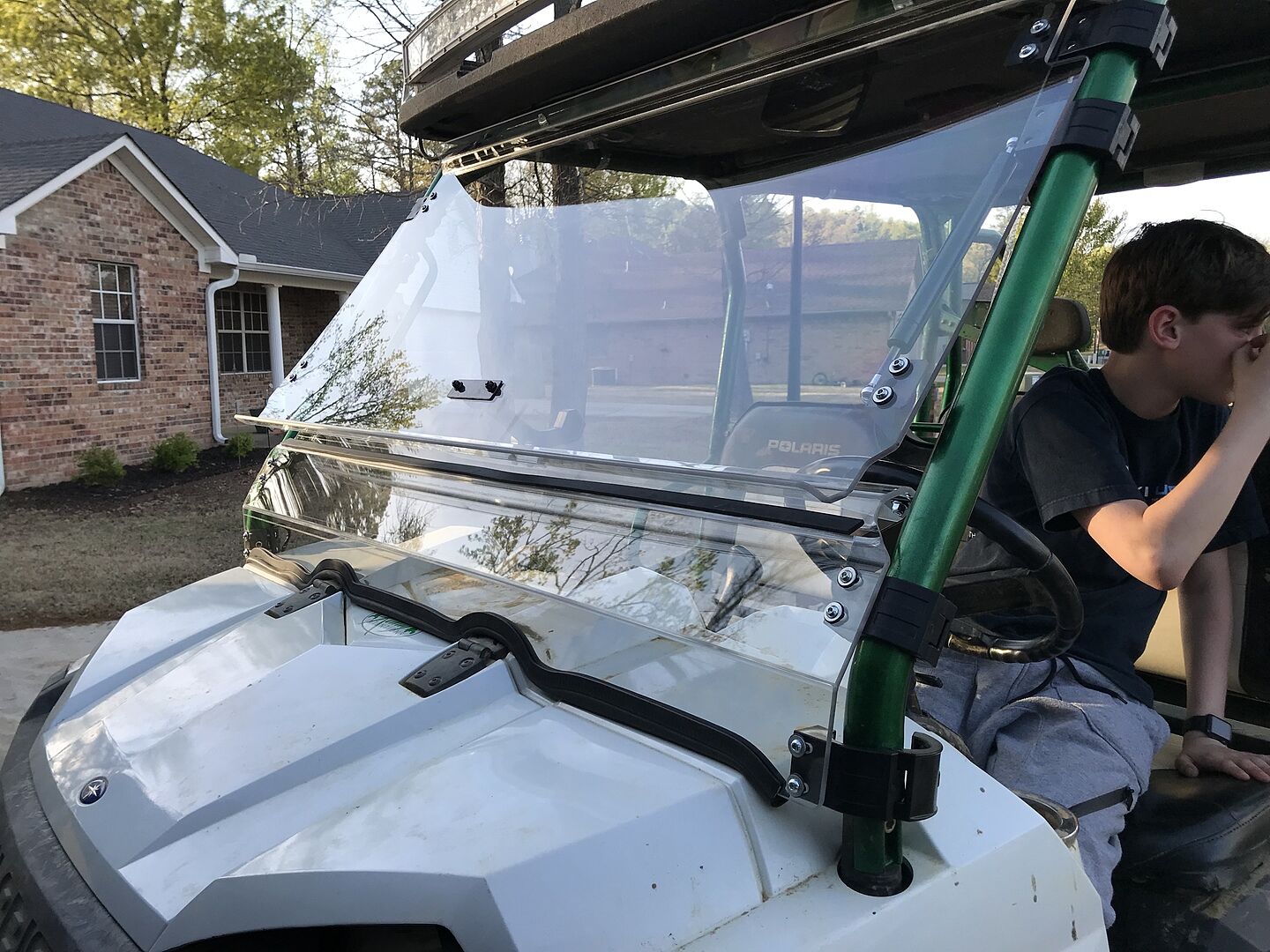 Polaris Ranger 800 Scratch Resistant Flip Windshield | SuperATV