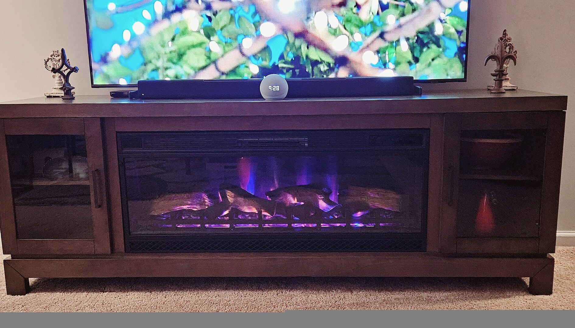 Berkeley electric fireplace tv stand store