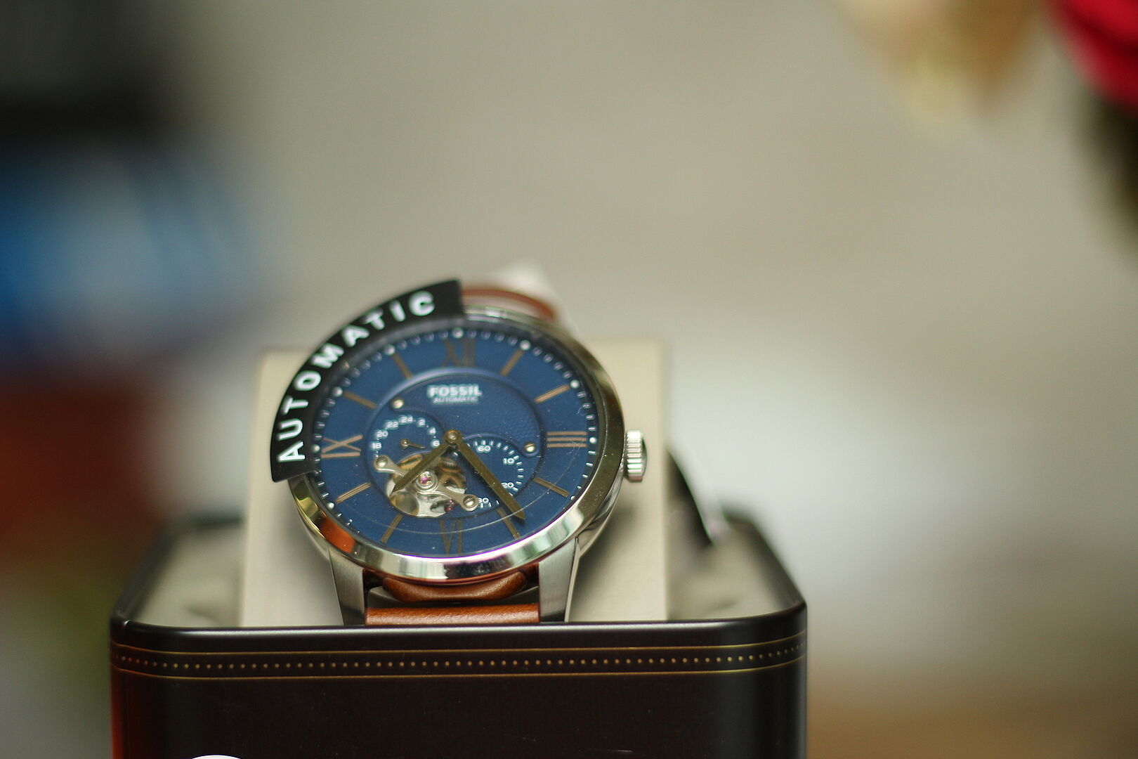 Fossil Townsman Automatic Blue Satin Dial Men's Watch ME3110 ...