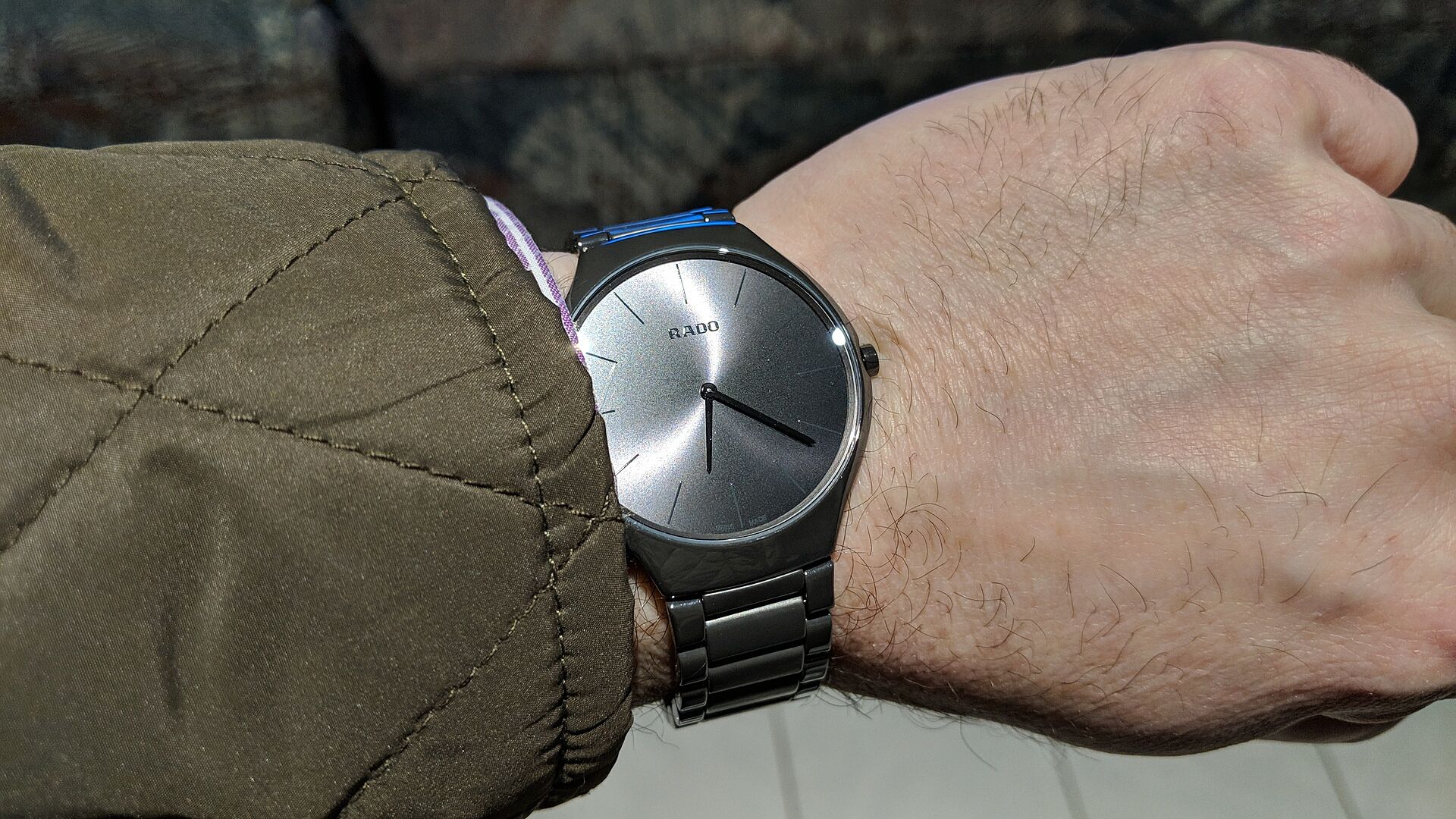 Rado True Thinline Black Dial Men's Watch R27262102 7612819054285 ...