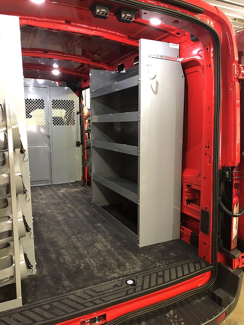 Transit 148"WB Ext. High Roof HVAC Van Package, Steel Shelving - SAVE $200!