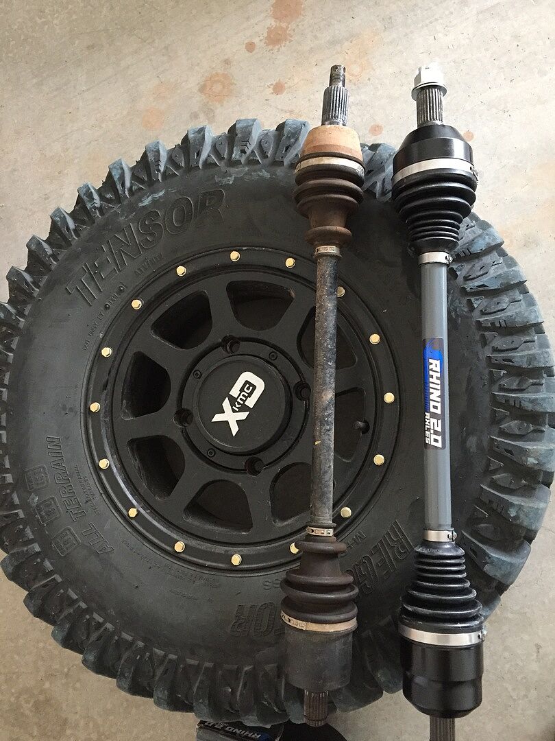 Polaris RZR S 800 Heavy-Duty Axles—Rhino 2.0 | SuperATV