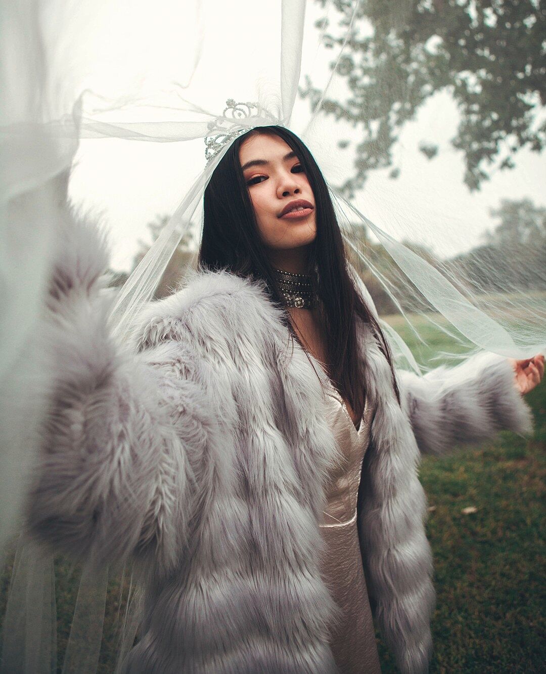 Faux Fur Bomber Jacket Womens Fluffy Rave Punk White Tundra Faux Fur Bomber Jacket Womens Fluffy Rave Punk White Tundra