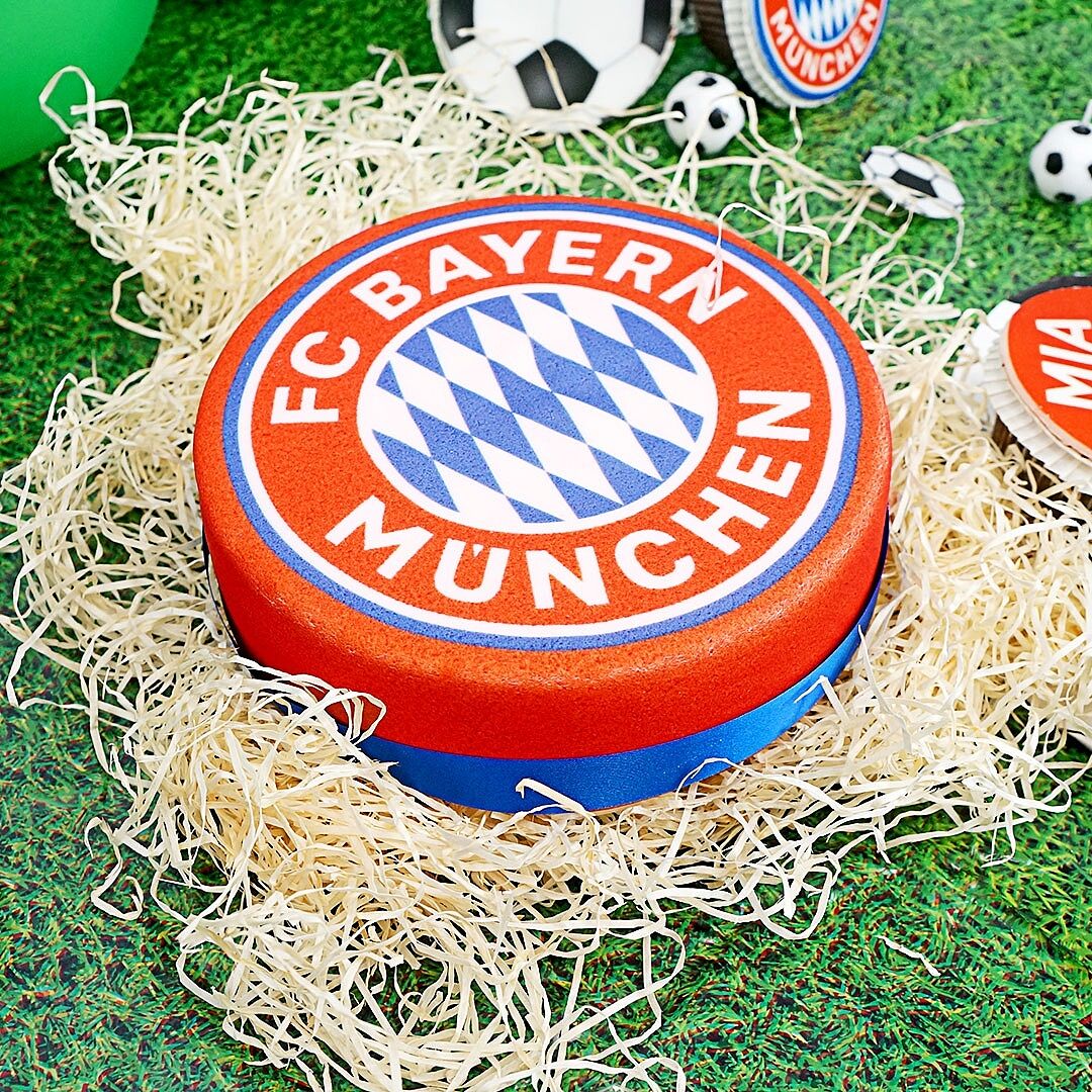 Torte Mit Bayern Logo FC Bayern München Torten 🍰 DeineTorte.de