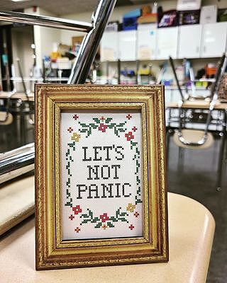 DAILY SAMPLER | Desktop affirmations that keep you in stitches