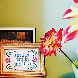 DAILY SAMPLER | Desktop affirmations that keep you in stitches