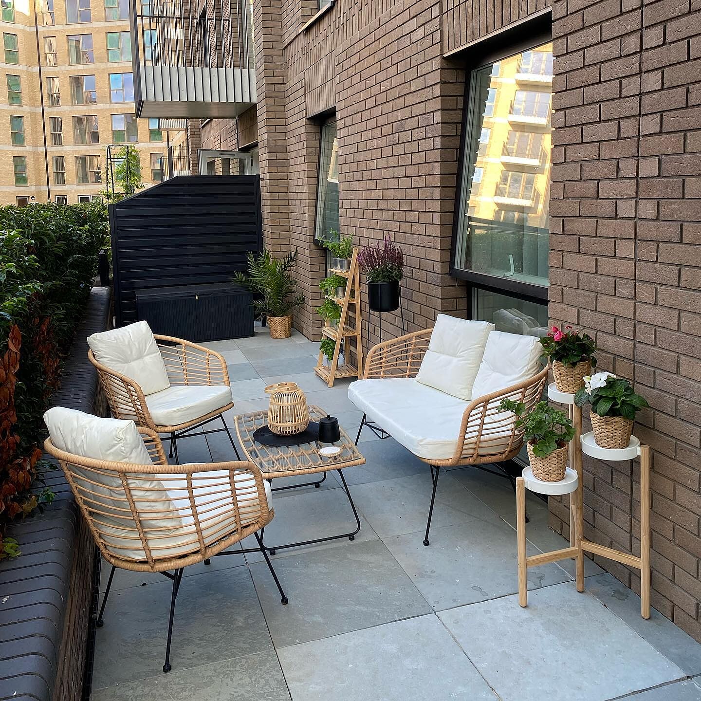 St loy natural 4 seater rattan sofa set store